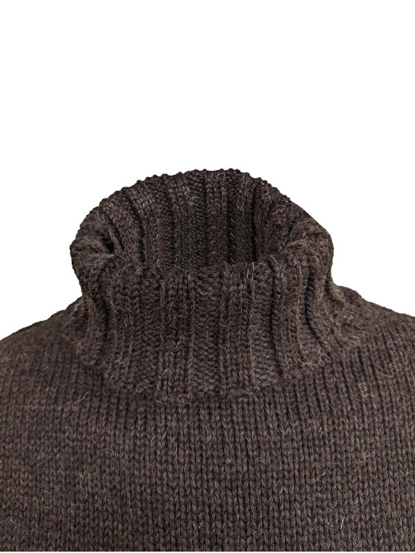 British Wool: Grampian Undyed Wool Sweater - Black Welsh