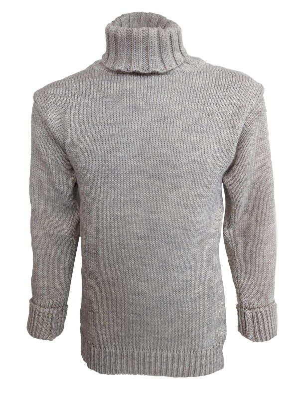 British Wool: Grampian Undyed Wool Sweater - Light Grey Welsh