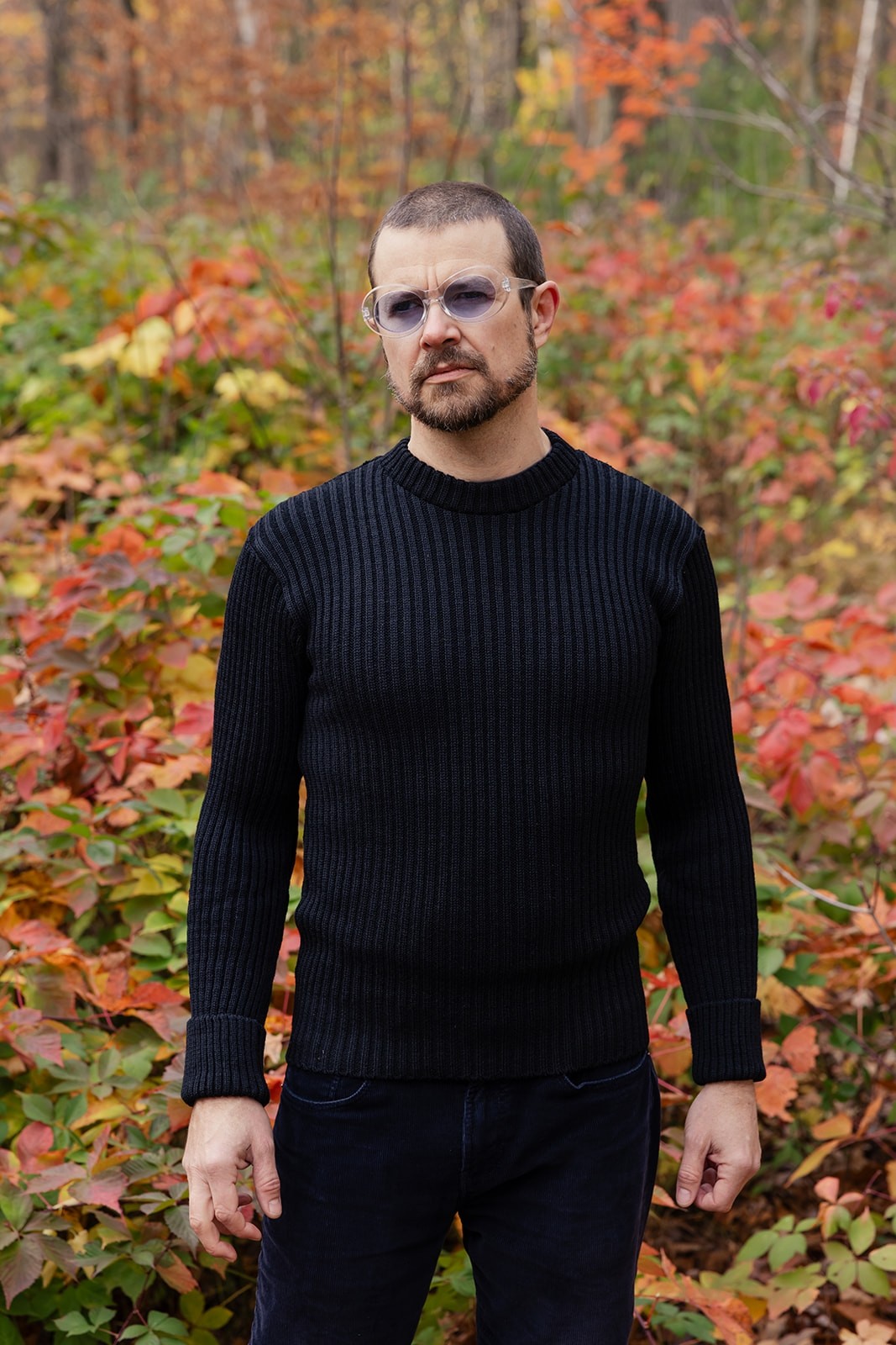 British Wool: Black Welbeck British Wool Sweater
