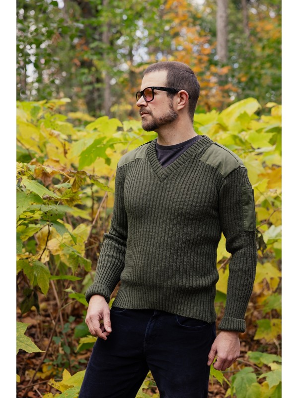 Commando Wool Sweaters, Men's British Wooly Pully Sweaters